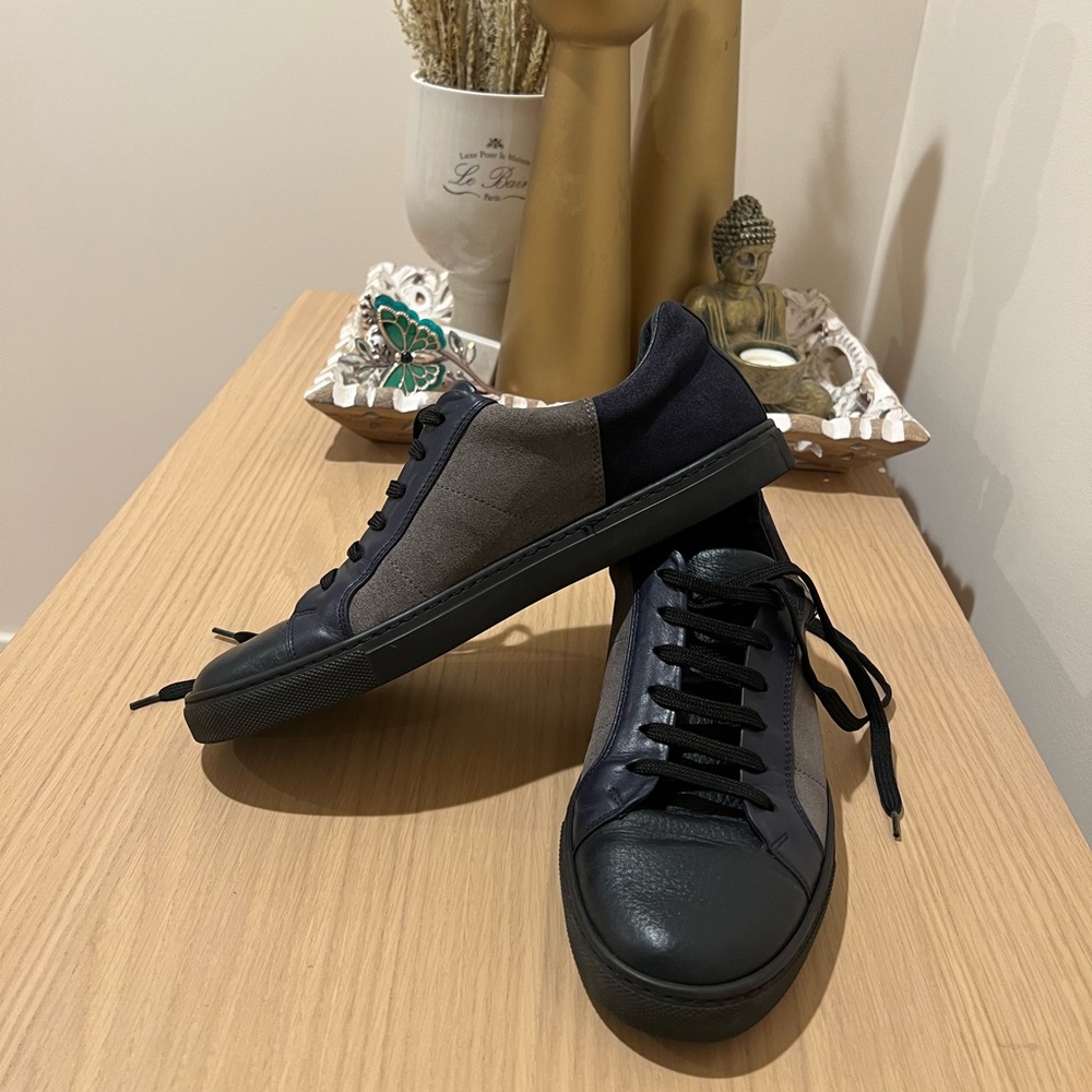 Moreschi Men's Achille Blue Calf Leather Laced Fashio… - Gem